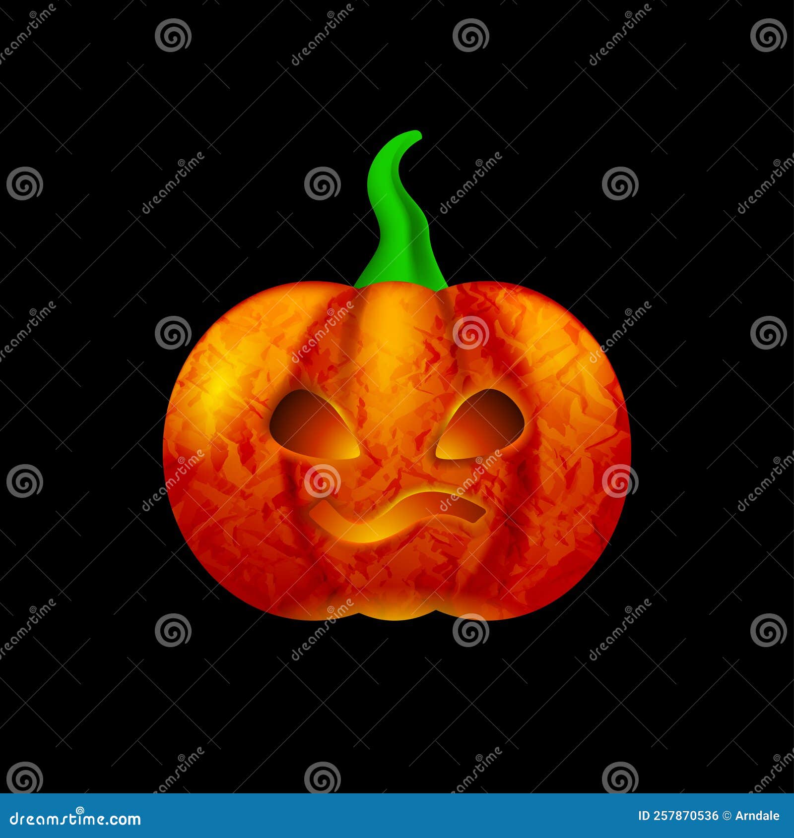 Orange Pumpkin. Vector Object for Halloween Design Stock Vector ...