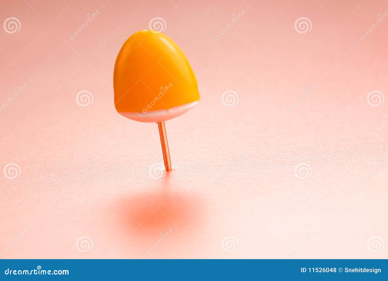 Orange push pin stock photo. Image of plastic, cork, isolated - 11526048