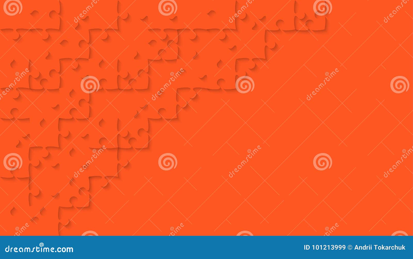 Orange Puzzle Piece - Vector Jigsaw Stock Vector - Illustration of ...