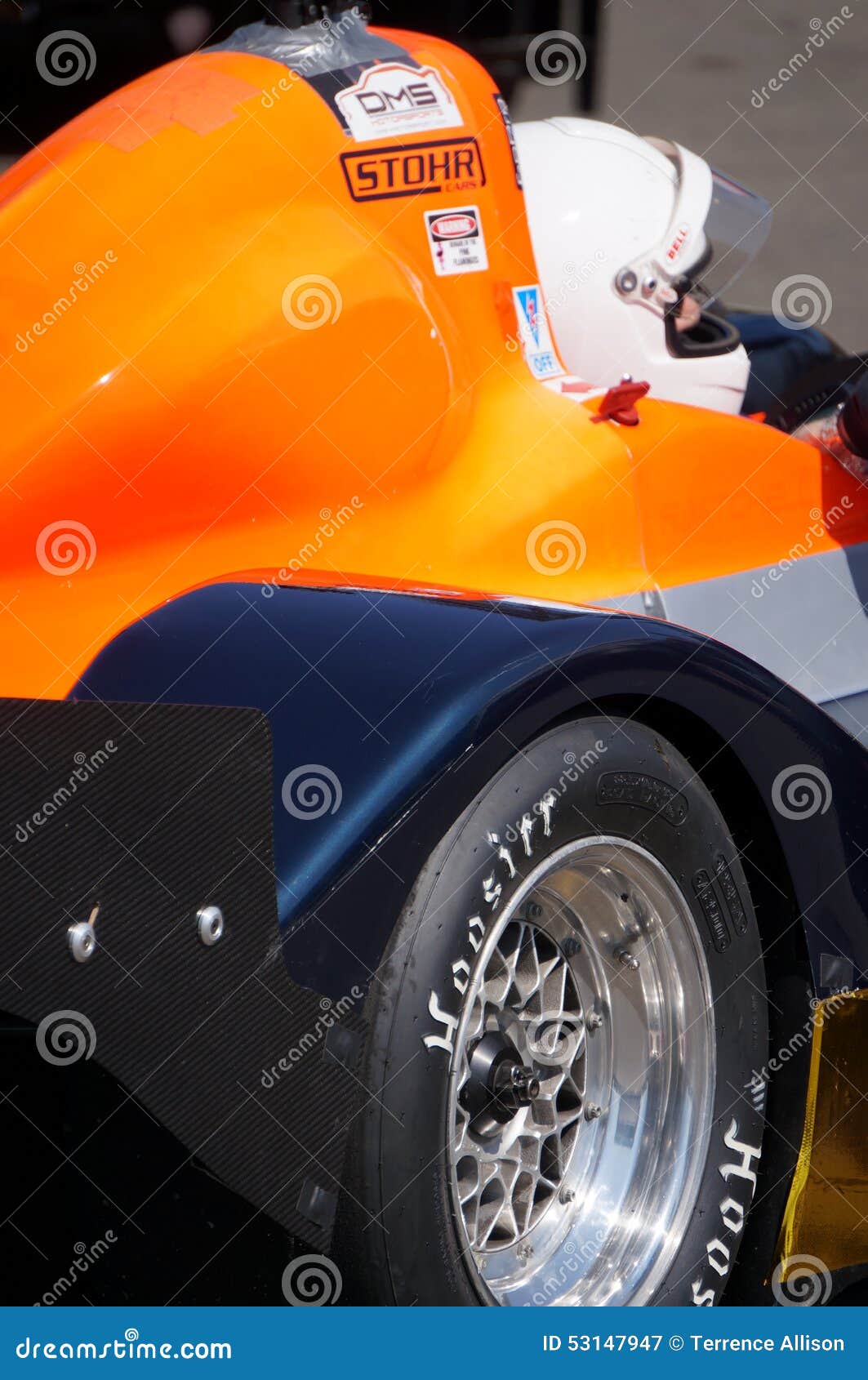 Orange race car editorial photography. Image of fast - 53147947