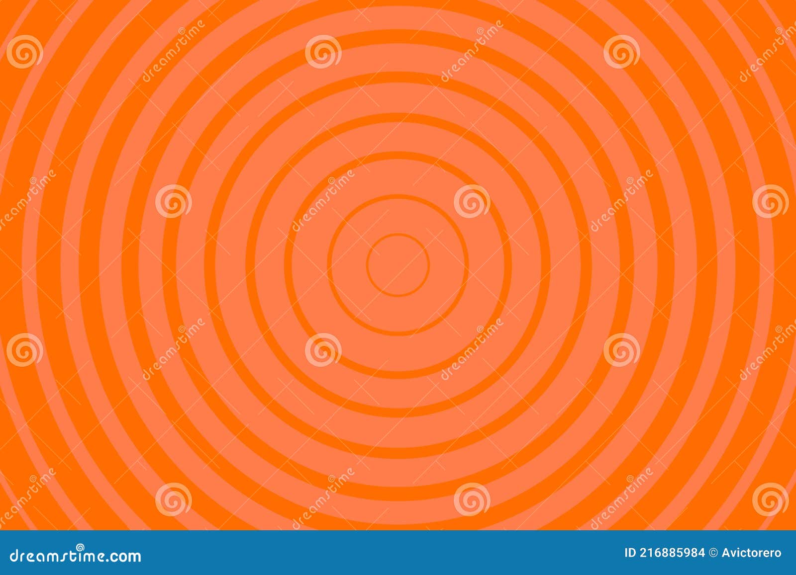 Orange Radiating Concentric Circle Pattern Background Stock Vector ...