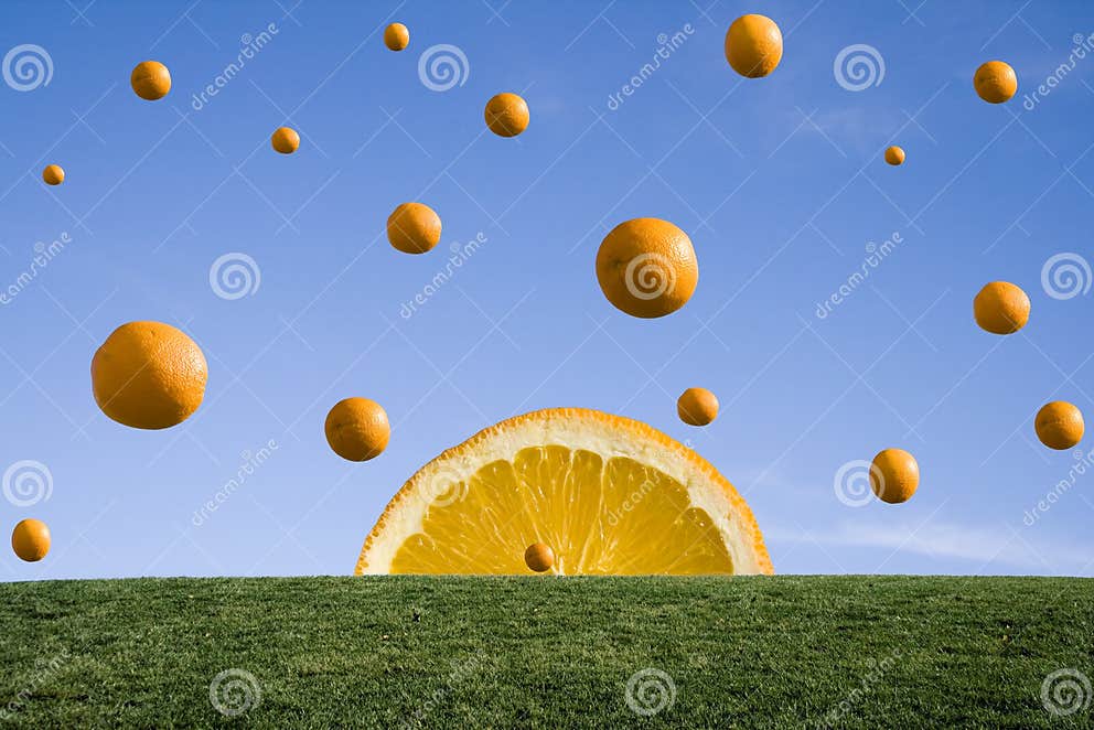 Orange rain stock photo. Image of juicy, delicious, rain - 1724060
