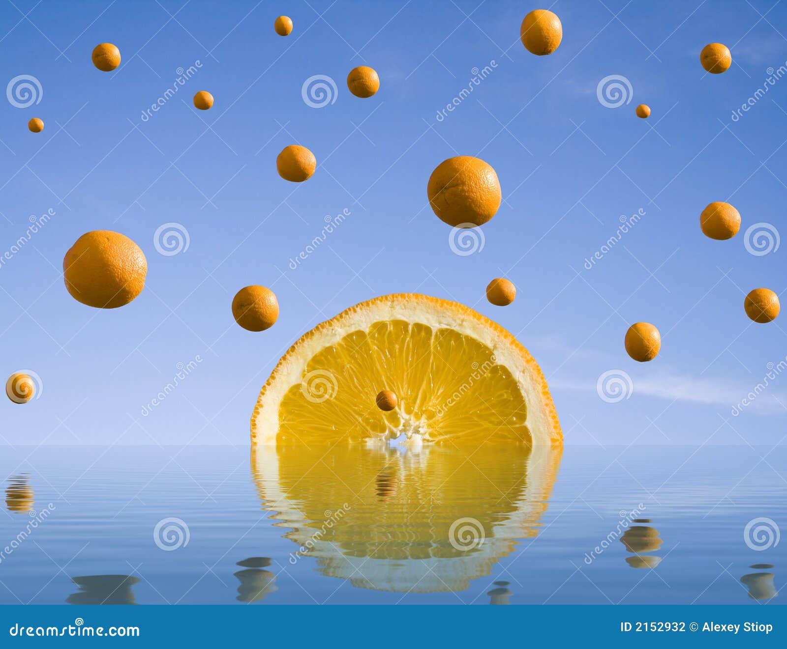 Orange rain stock photo. Image of falling, floating, illusion - 2152932