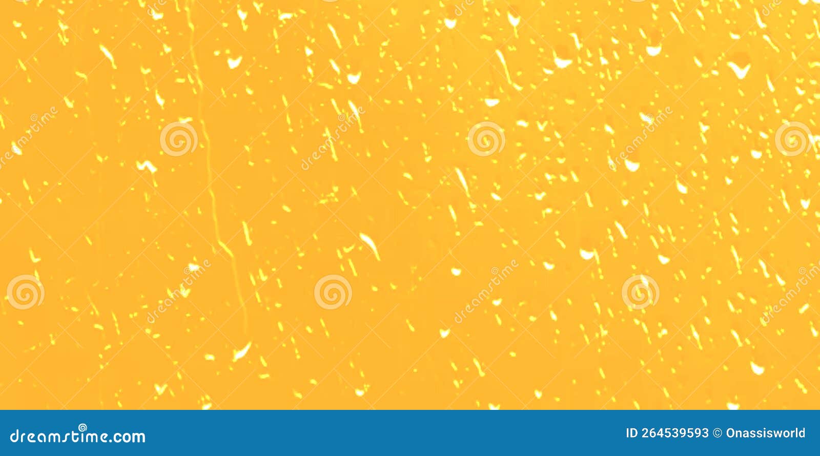 Orange Rain Drops Abstract Background Template Stock Image - Image of ...