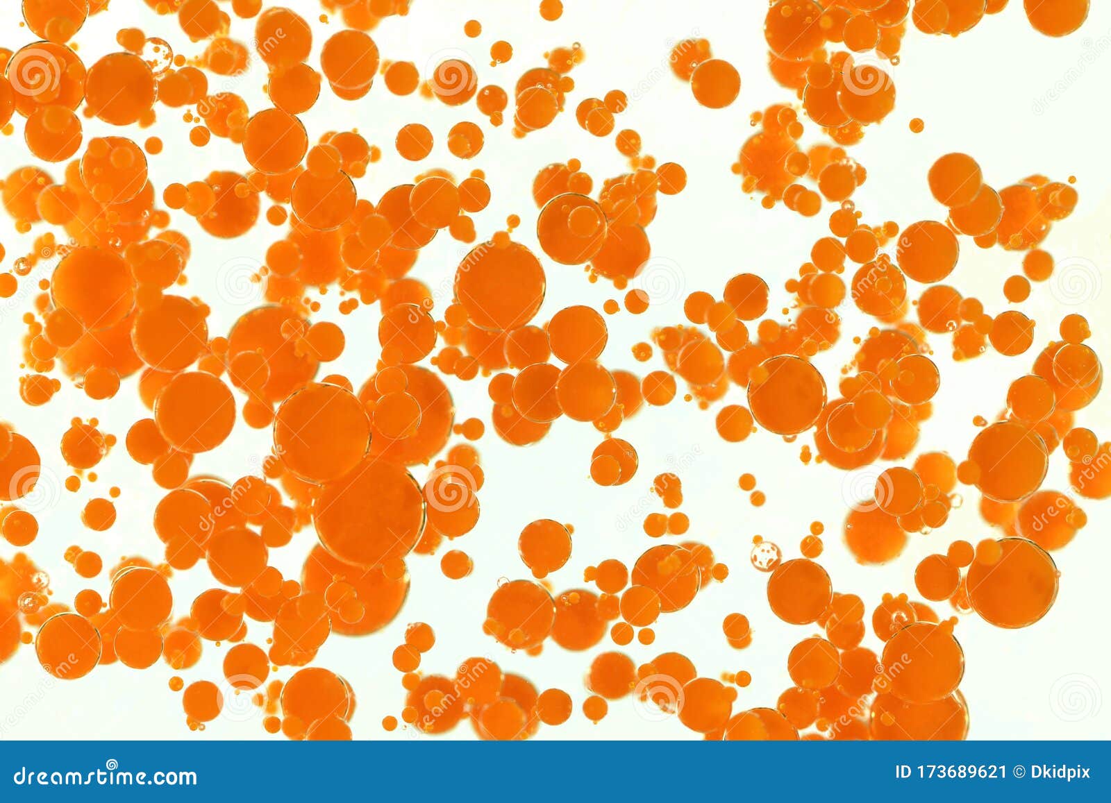 Orange bubbles is stock image. Image of bubble, blur - 173689621