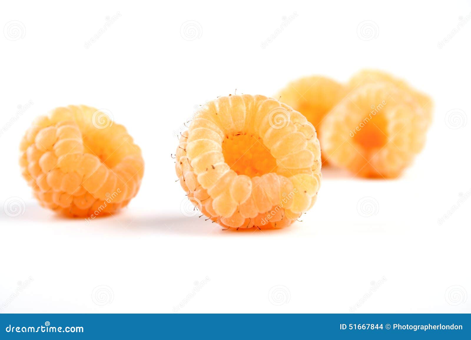 Orange raspberries stock photo. Image of background, nutrient - 51667844