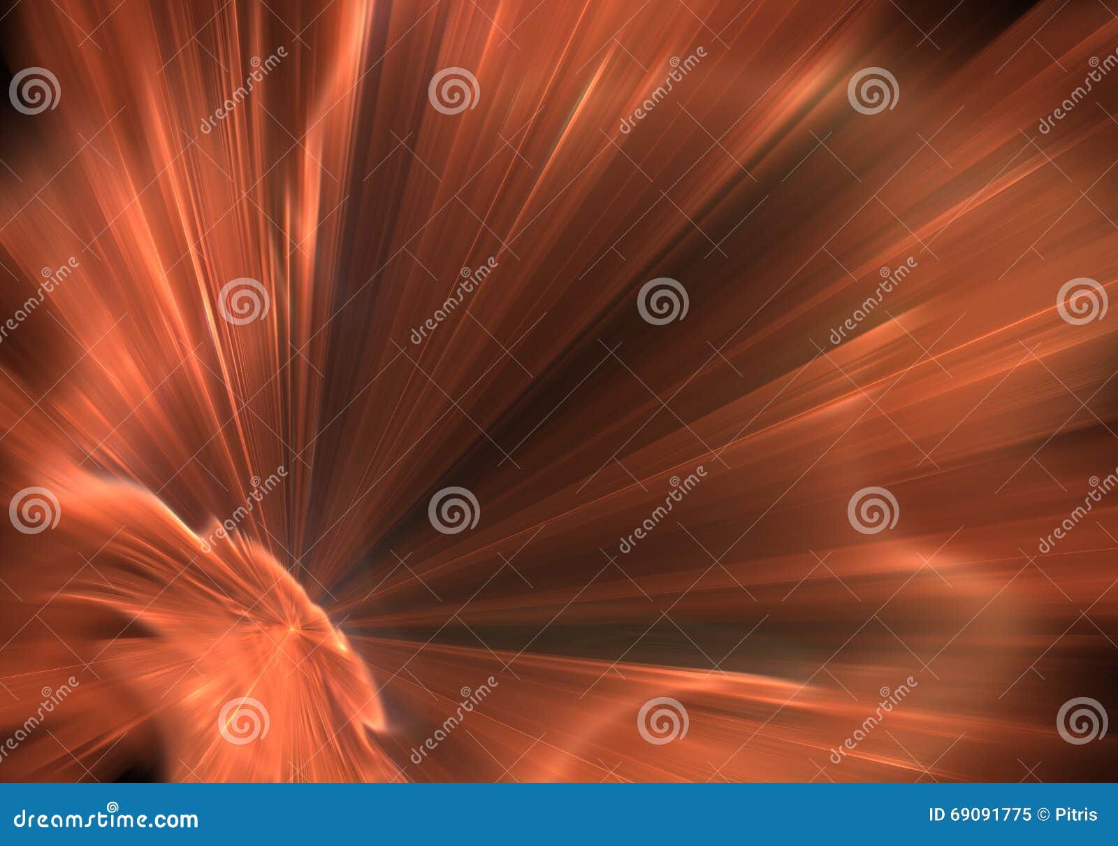 Orange ray background. stock illustration. Illustration of motion ...