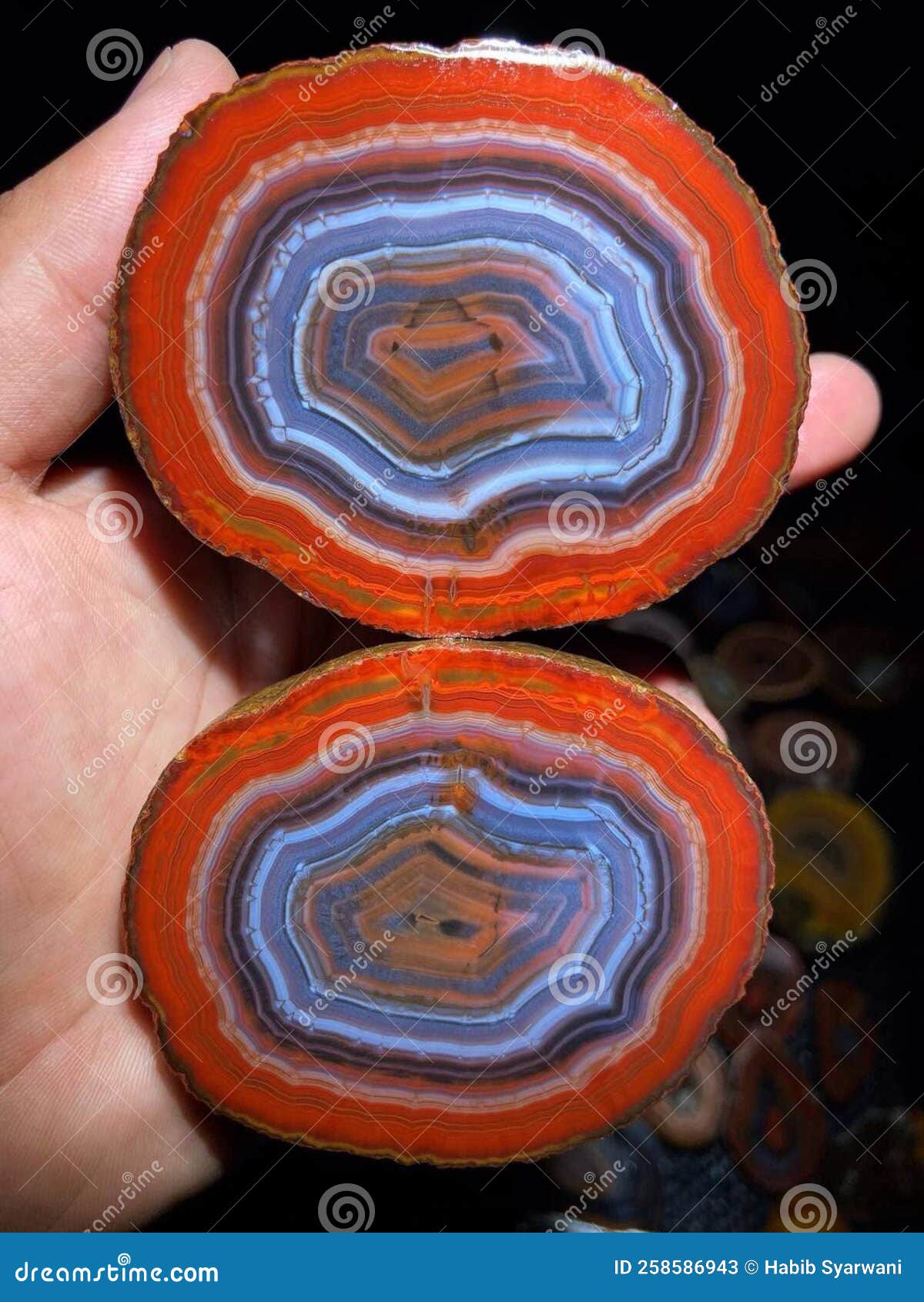 Orange red agate stones stock image. Image of jewellery - 258586943