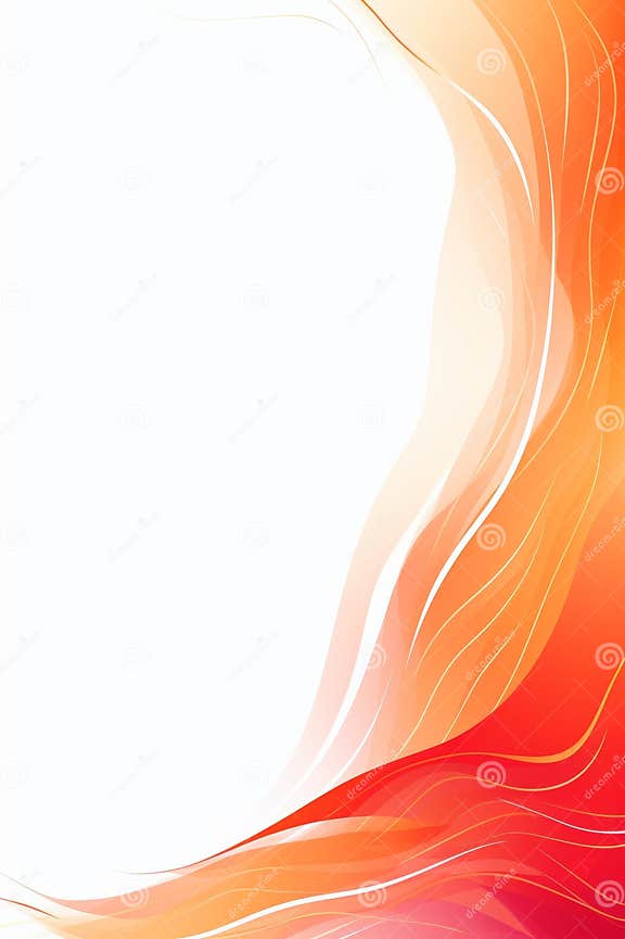 An Orange and Red Background with Wavy Lines Stock Illustration ...