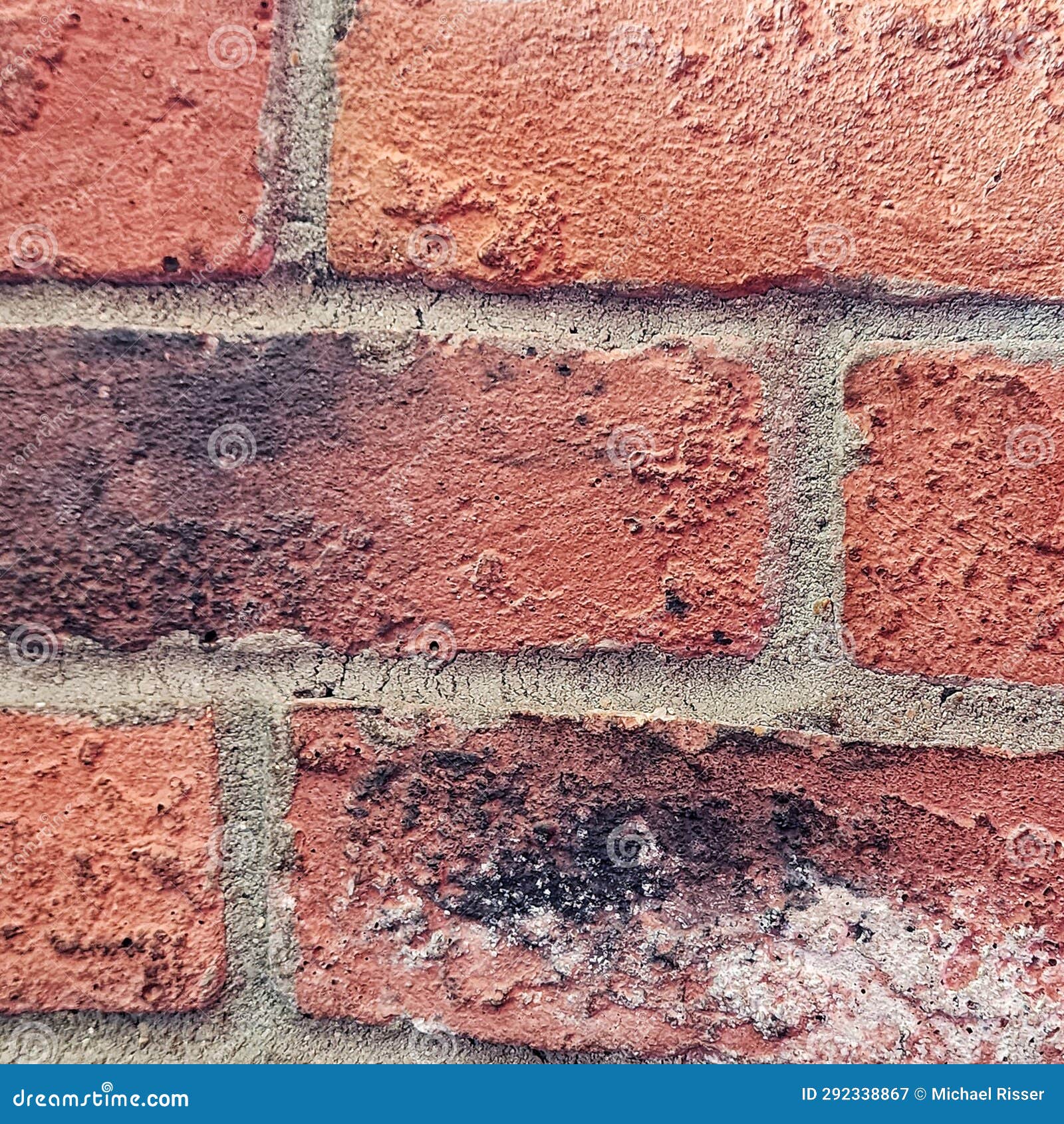 Colorful Orange Red Brick and Mortar Texture and Pattern Stock Image ...