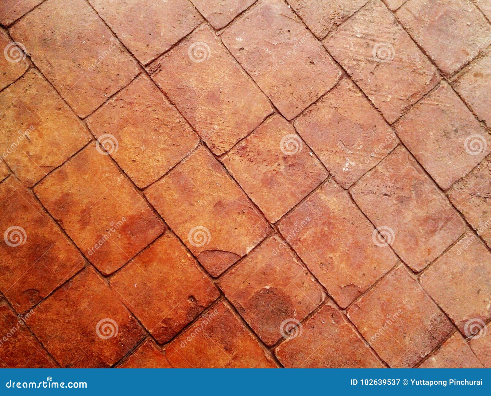 Orange and Red Brick Walkway. Sidewalk. Texture Stock Image - Image of ...
