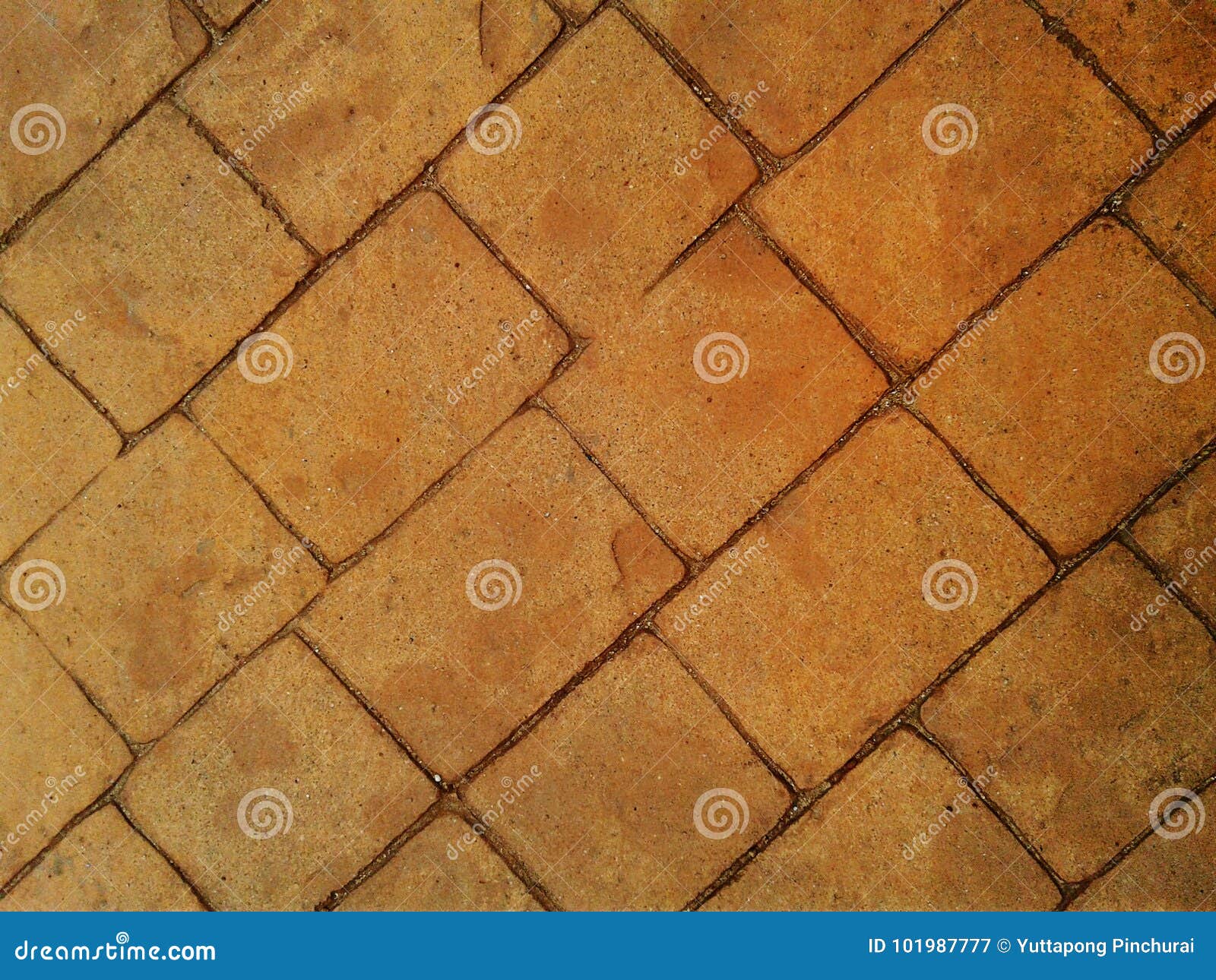 Orange and Red Brick Walkway. Sidewalk. Texture Stock Illustration ...