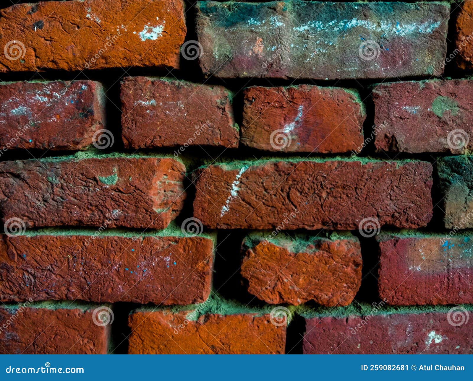 Orange and Red Brick Wall Background Stock Image - Image of orange ...