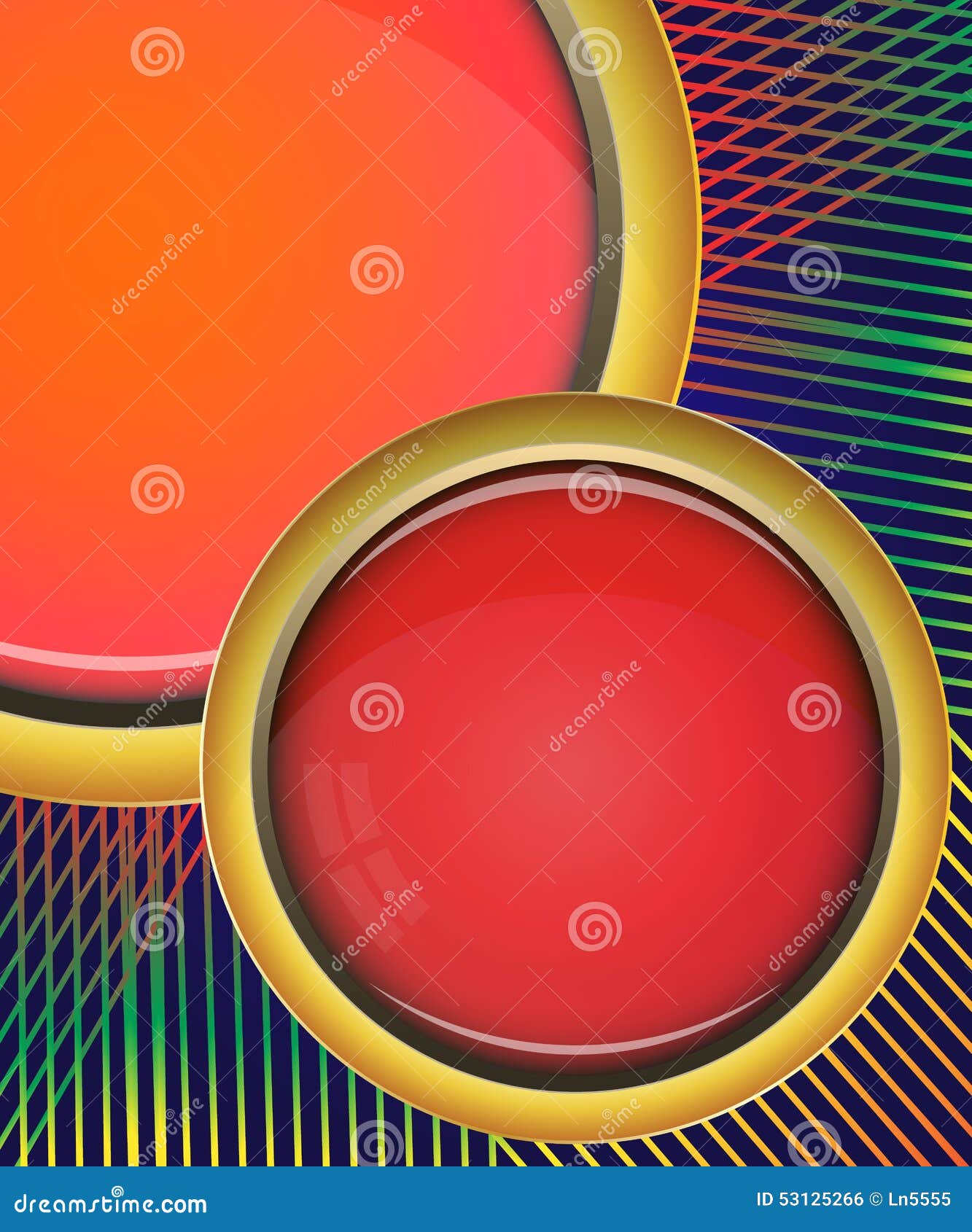 Orange and Red Glass Round Signs Stock Vector - Illustration of object ...