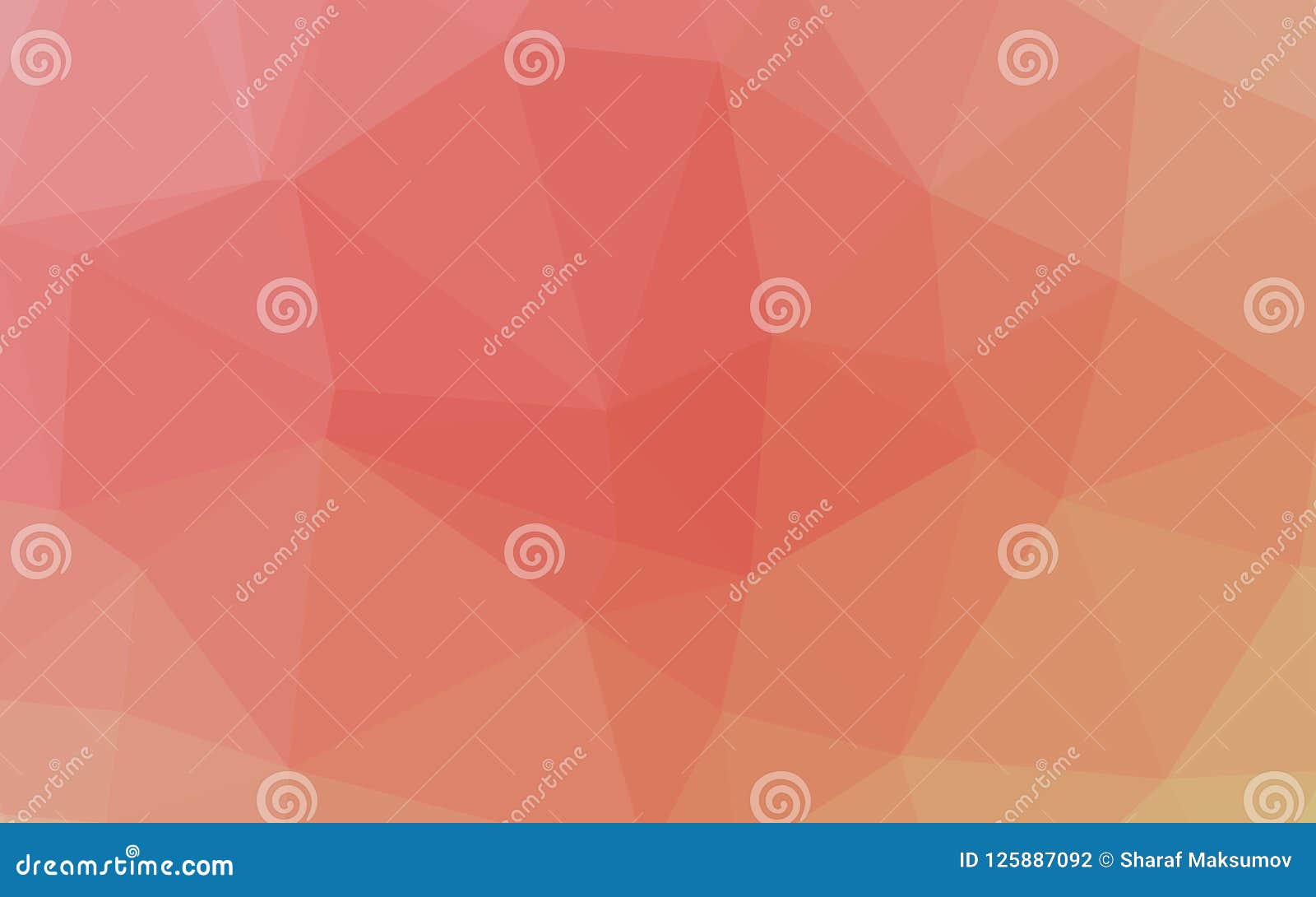 Orange, Red and Green Triangle Polygon Background Illustration. Stock ...