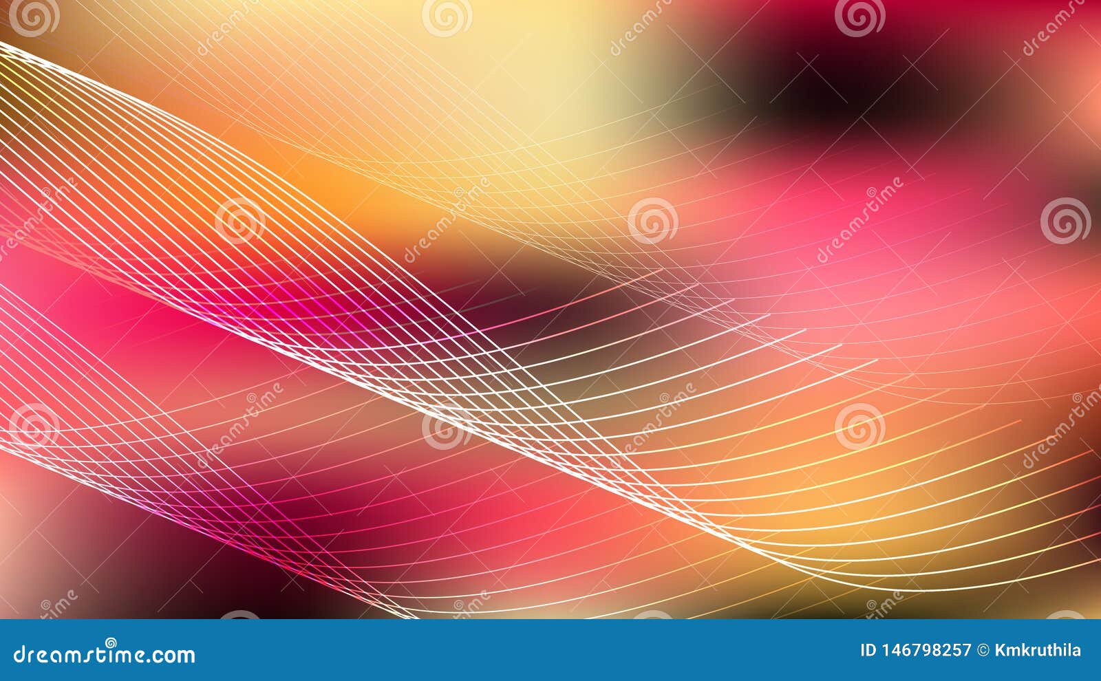 Orange Red Line Background Beautiful Elegant Illustration Graphic Art ...