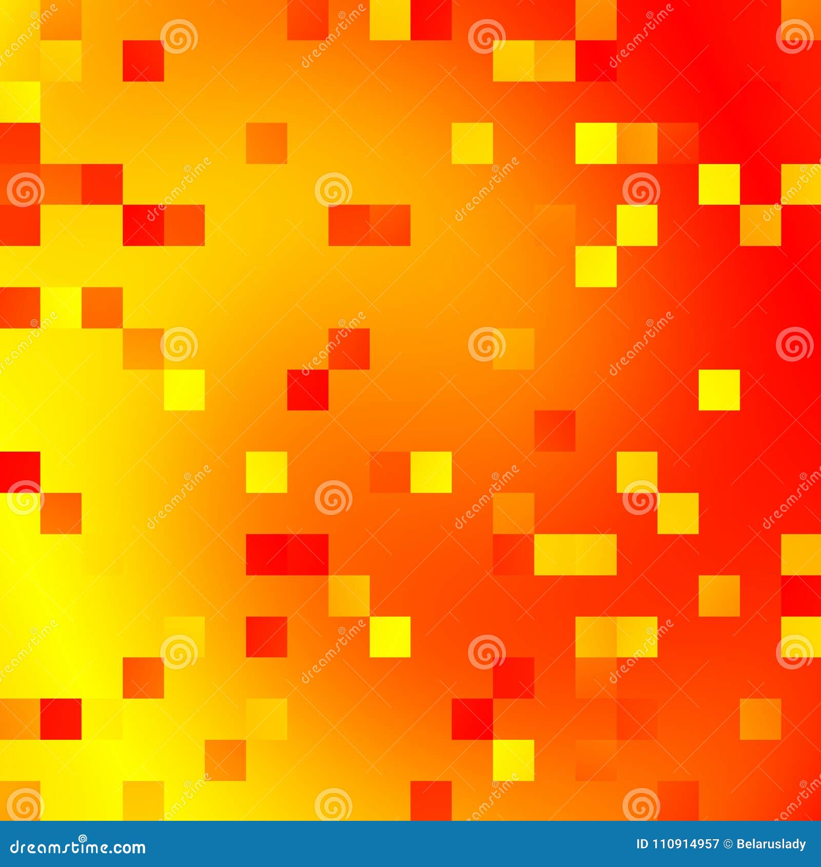 Orange Red Pixel Gradient Pattern Stock Illustration - Illustration of ...