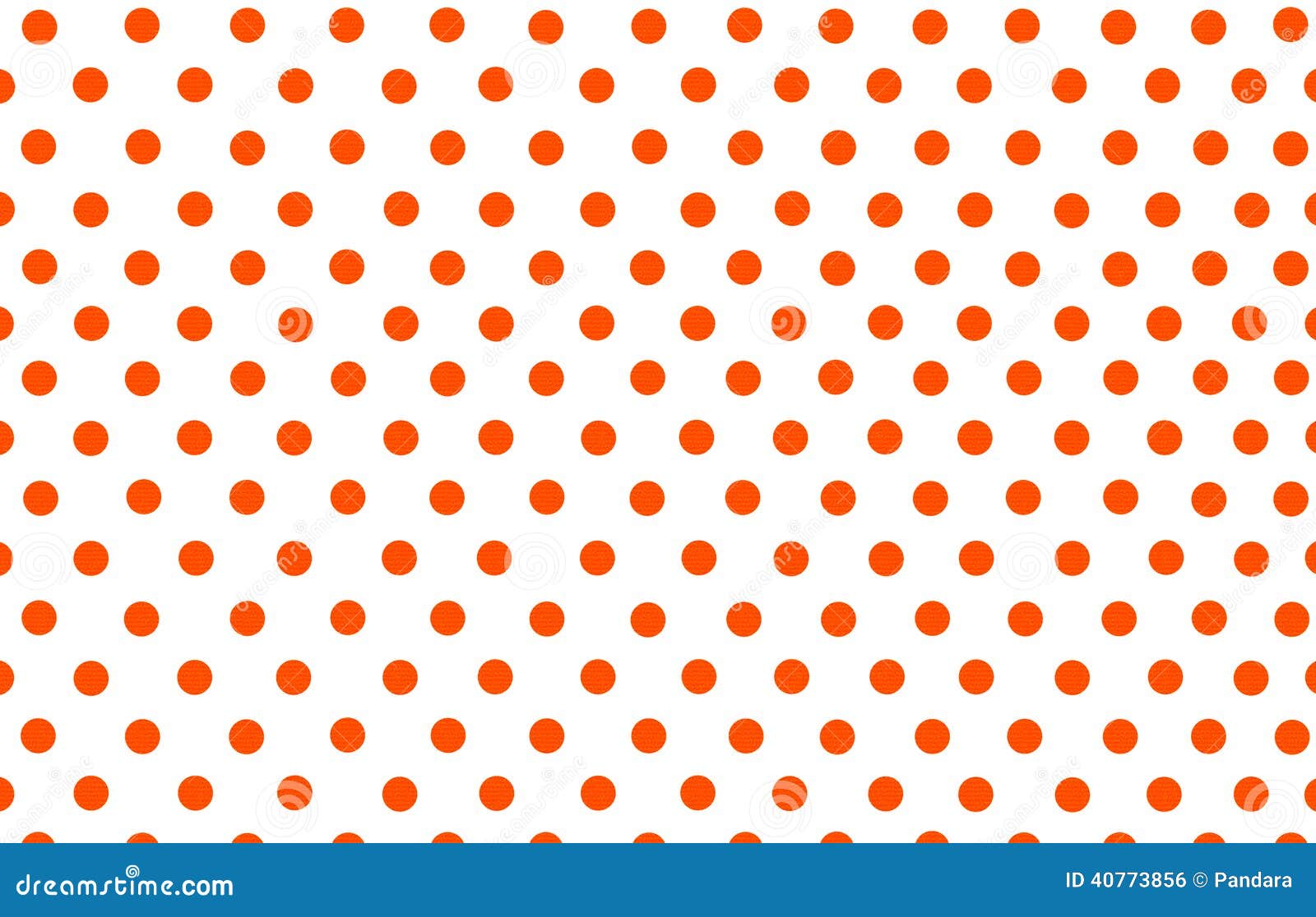 An Orange Red Polka Dot with White Background Stock Illustration ...