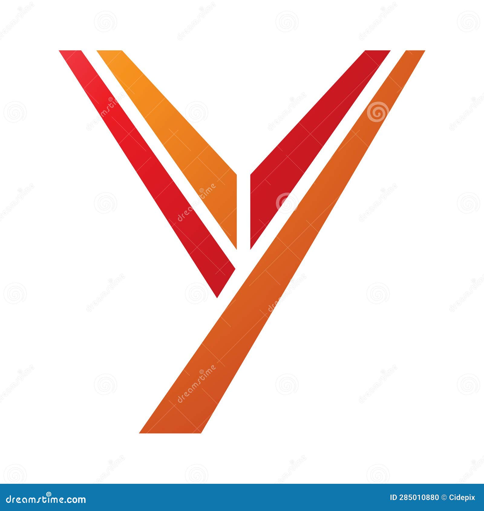 Orange and Red Uppercase Letter Y Icon Stock Vector - Illustration of ...
