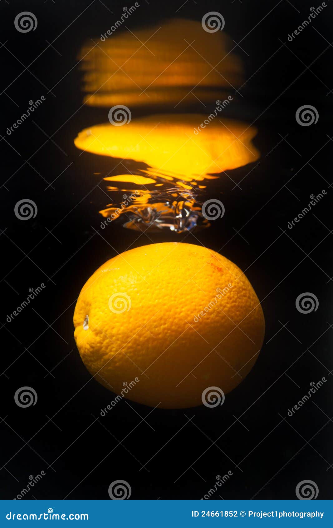 Orange reflection stock photo. Image of falling, liquid - 24661852