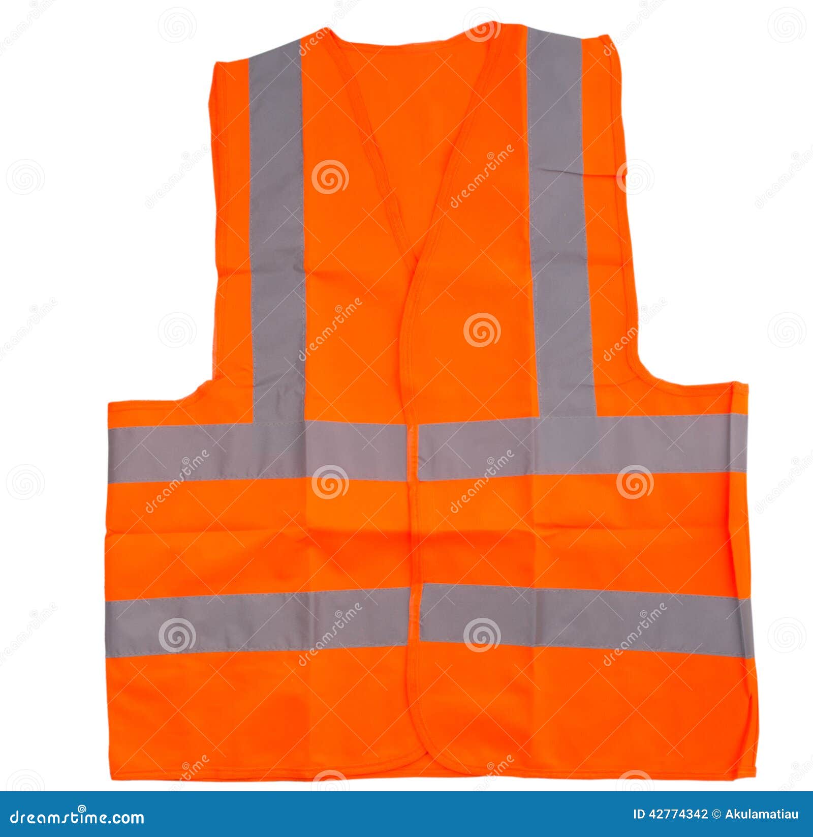 Orange Reflective Vest II stock photo. Image of visibility - 42774342