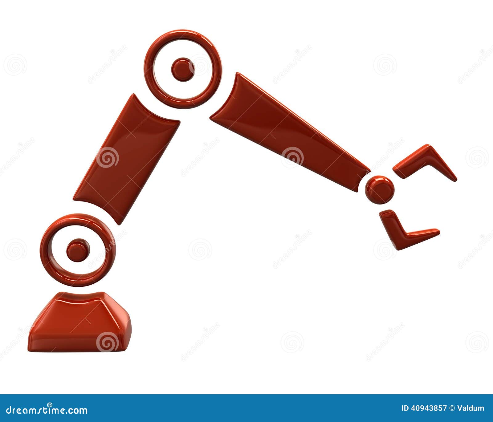 Orange repair robot hand stock illustration. Illustration of accuracy ...