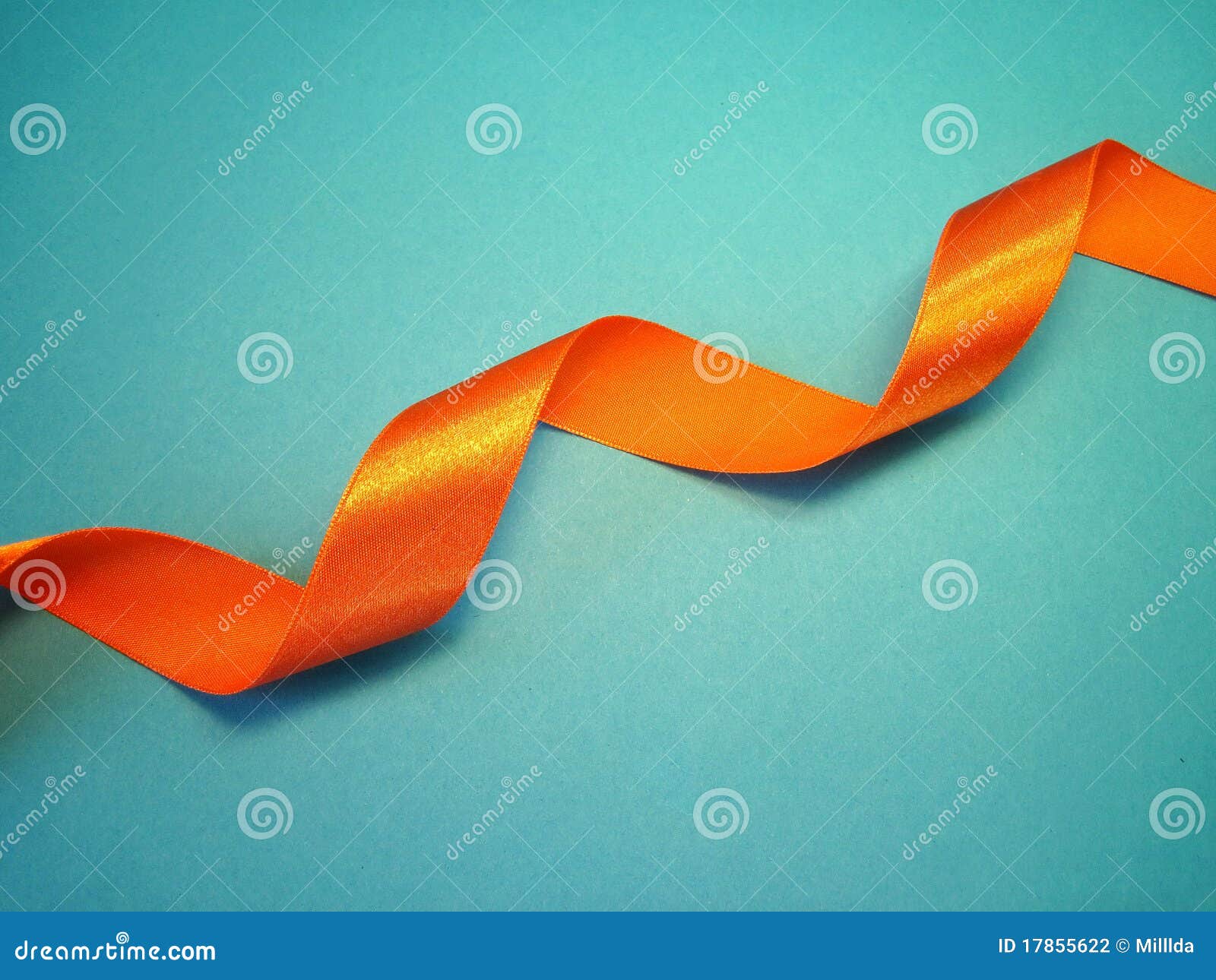 Orange ribbon stock photo. Image of texture, ribbons - 17855622