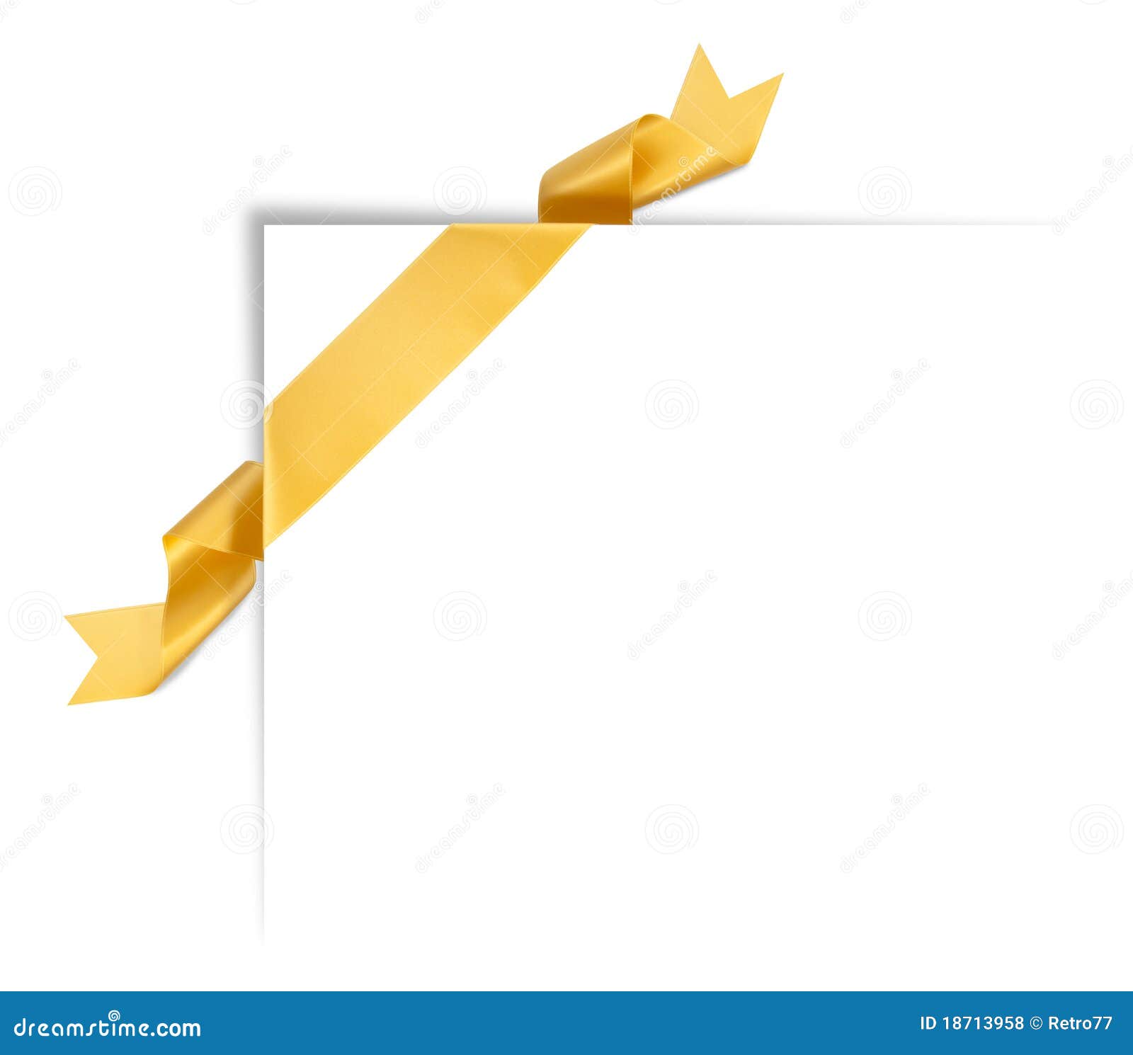 Orange ribbon banner stock photo. Image of silk, curve - 18713958