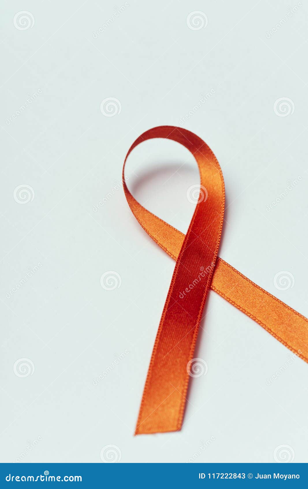 Orange Ribbon, for Multiple Sclerosis Awareness Stock Image - Image of ...