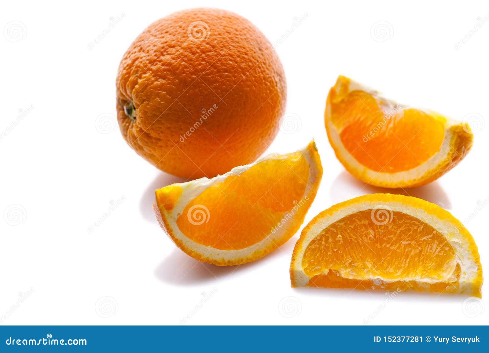 Orange. Ripe Juicy Orange and Slices on a White Background Stock Image ... Orange. Ripe Juicy Orange and Slices on a White Background Stock Image ...