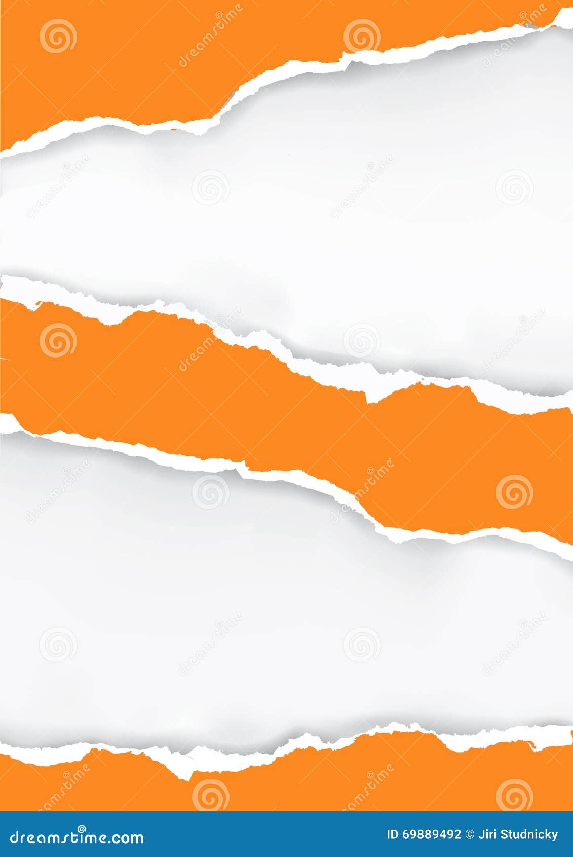 Orange Ripped Paper Background. Stock Vector - Illustration of book ...