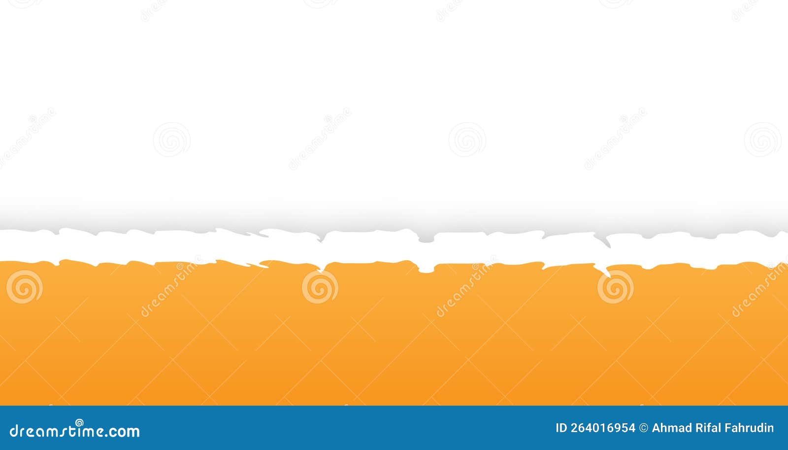 Orange Ripped Torn Paper Vector Illustration Stock Vector ...