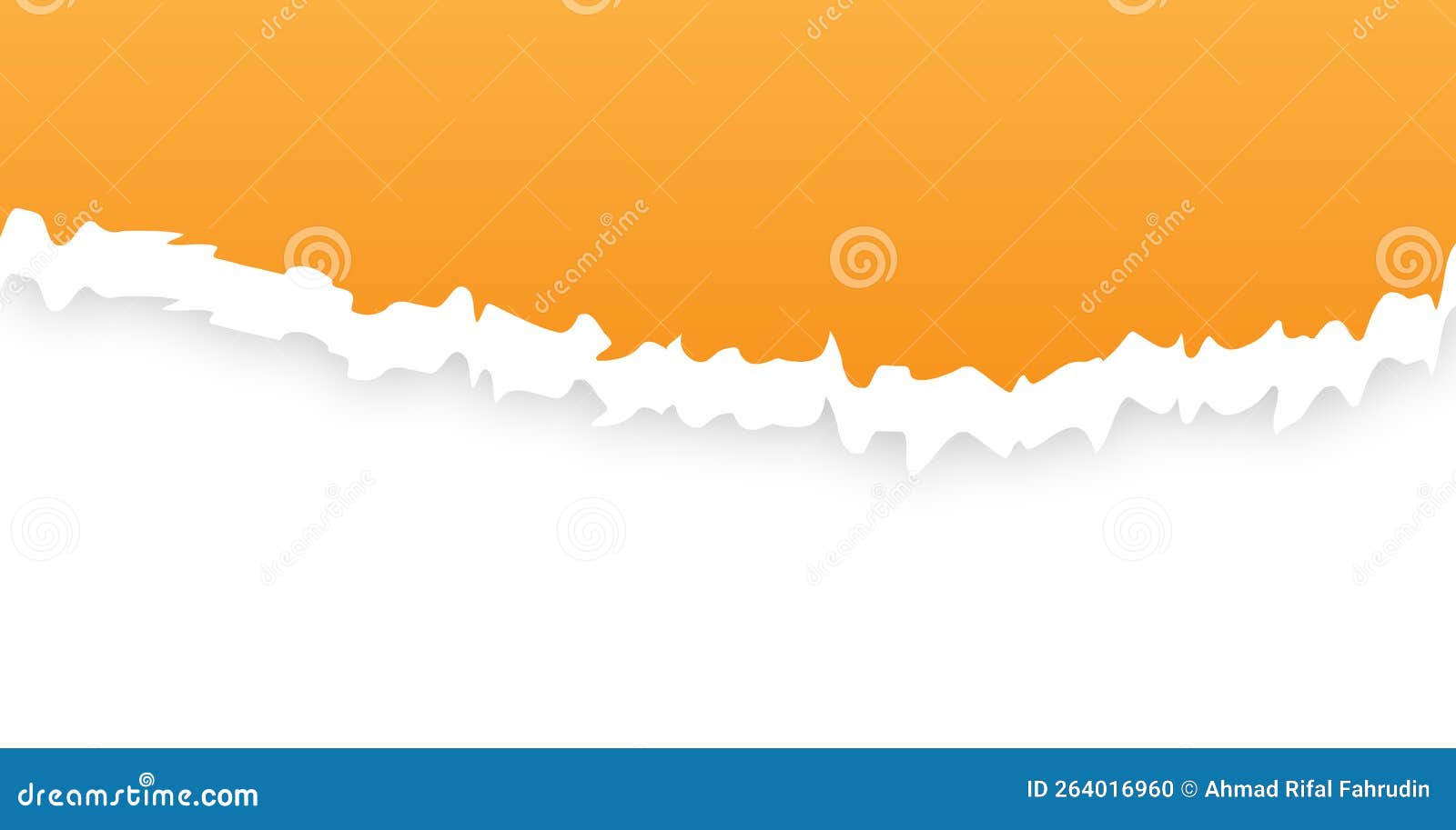 Orange Ripped Torn Paper Vector Illustration Stock Vector ...