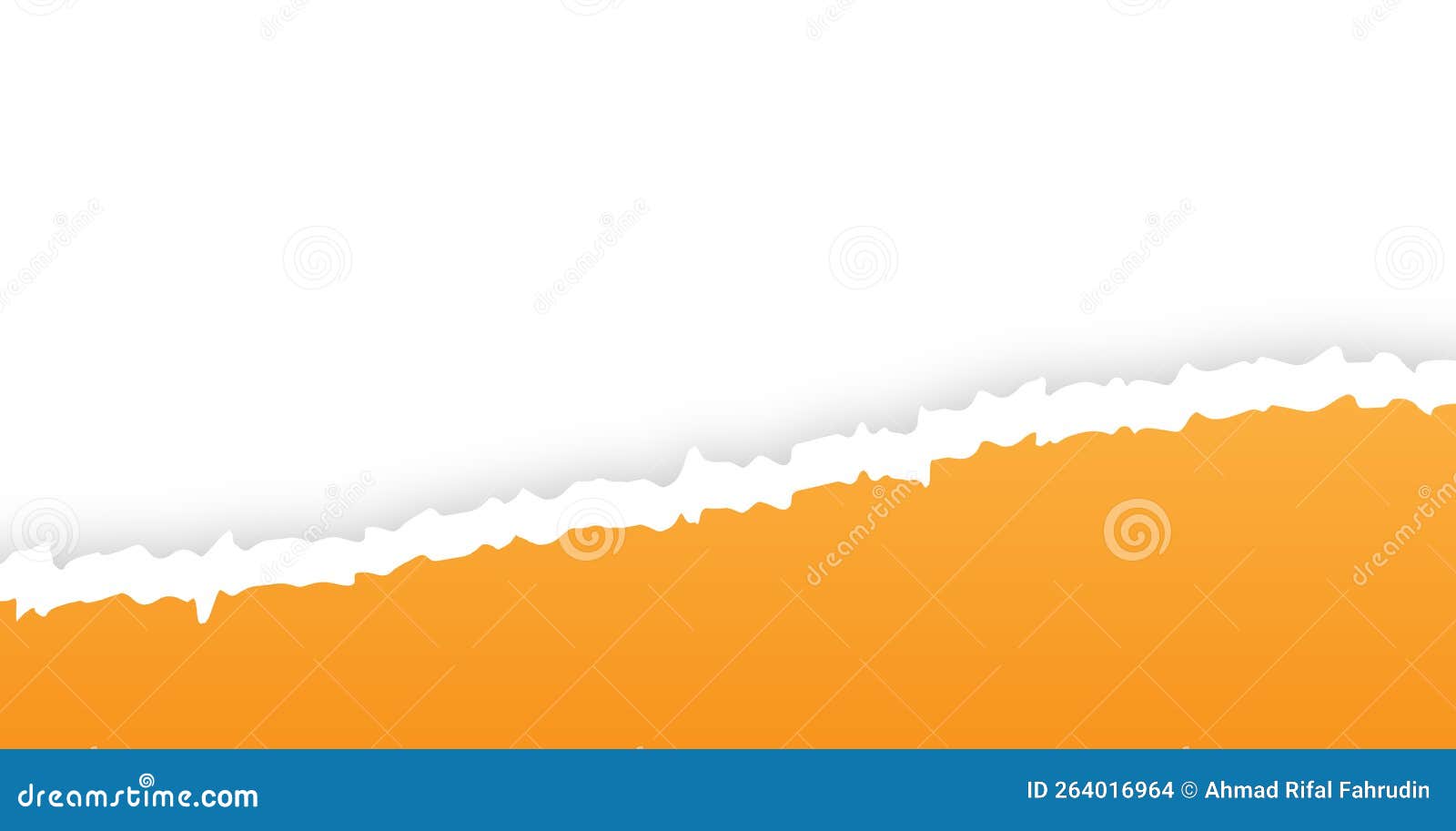 Orange Ripped Torn Paper Vector Illustration Stock Vector ...