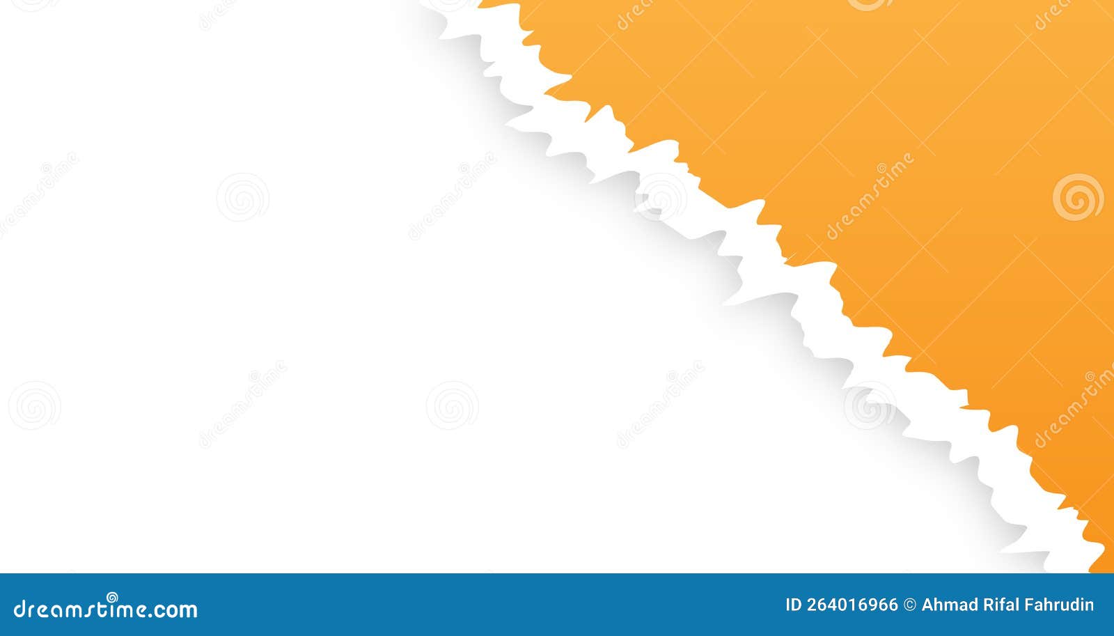 Orange Ripped Torn Paper Vector Illustration Stock Vector ...