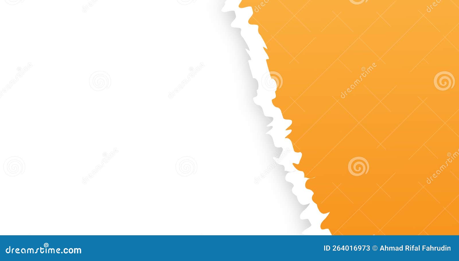 Orange Ripped Paper Torn Style Background Vector Illustration ...