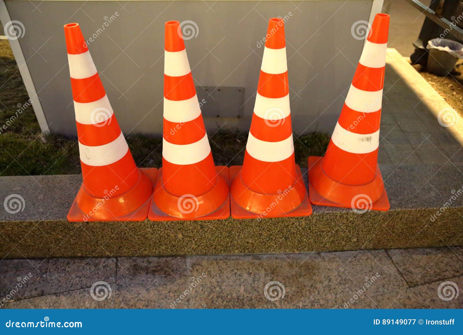 Orange road cone sign stock image. Image of traffic, object - 89149077