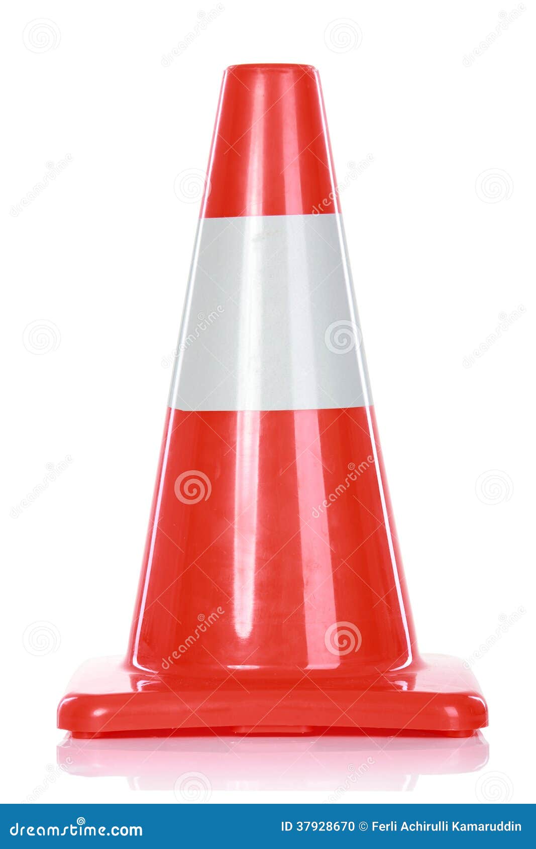 Orange Road Hazard Cone Stock Photo | CartoonDealer.com #37928670
