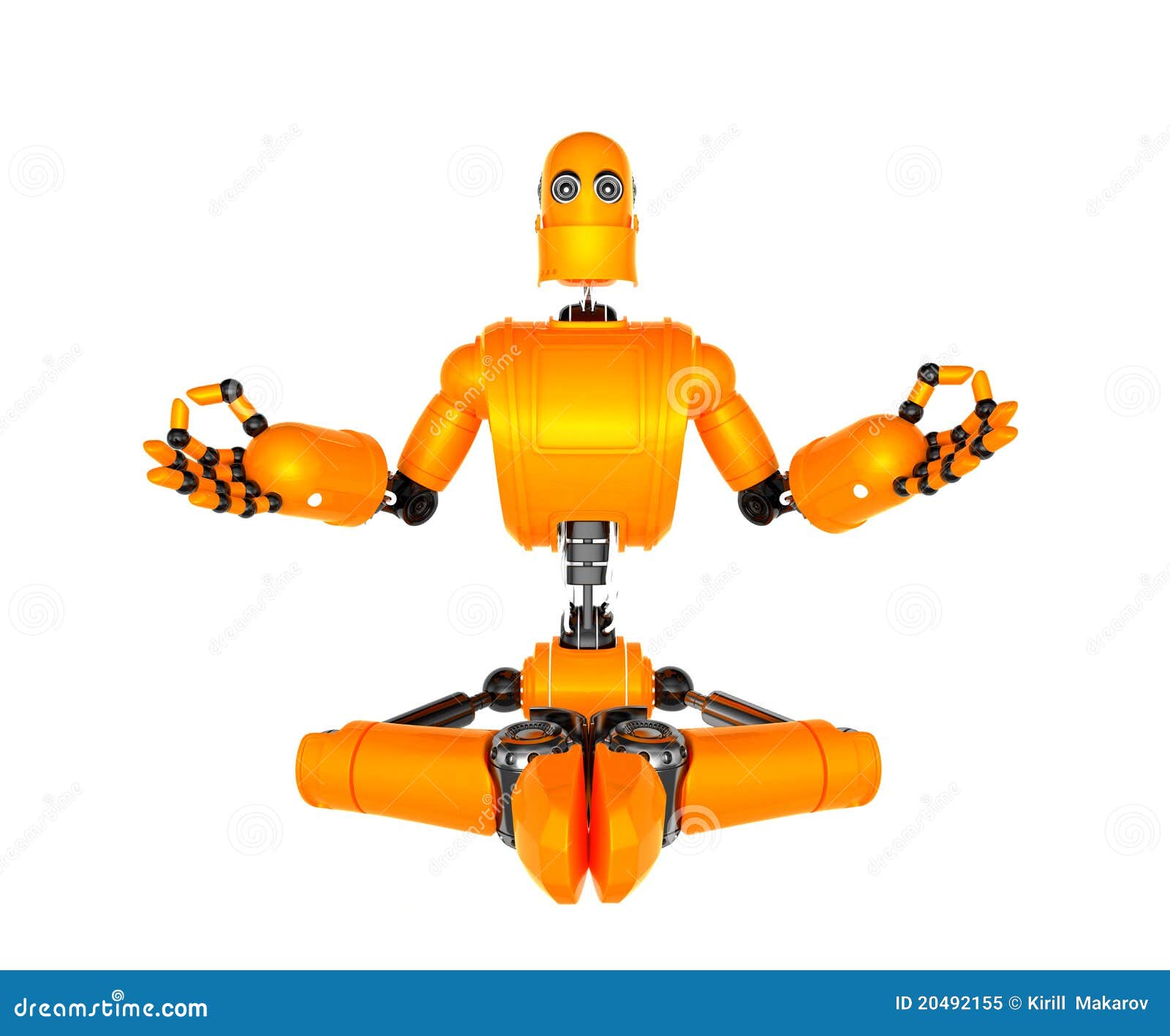 Orange Robot Stock Photo | CartoonDealer.com #1418142