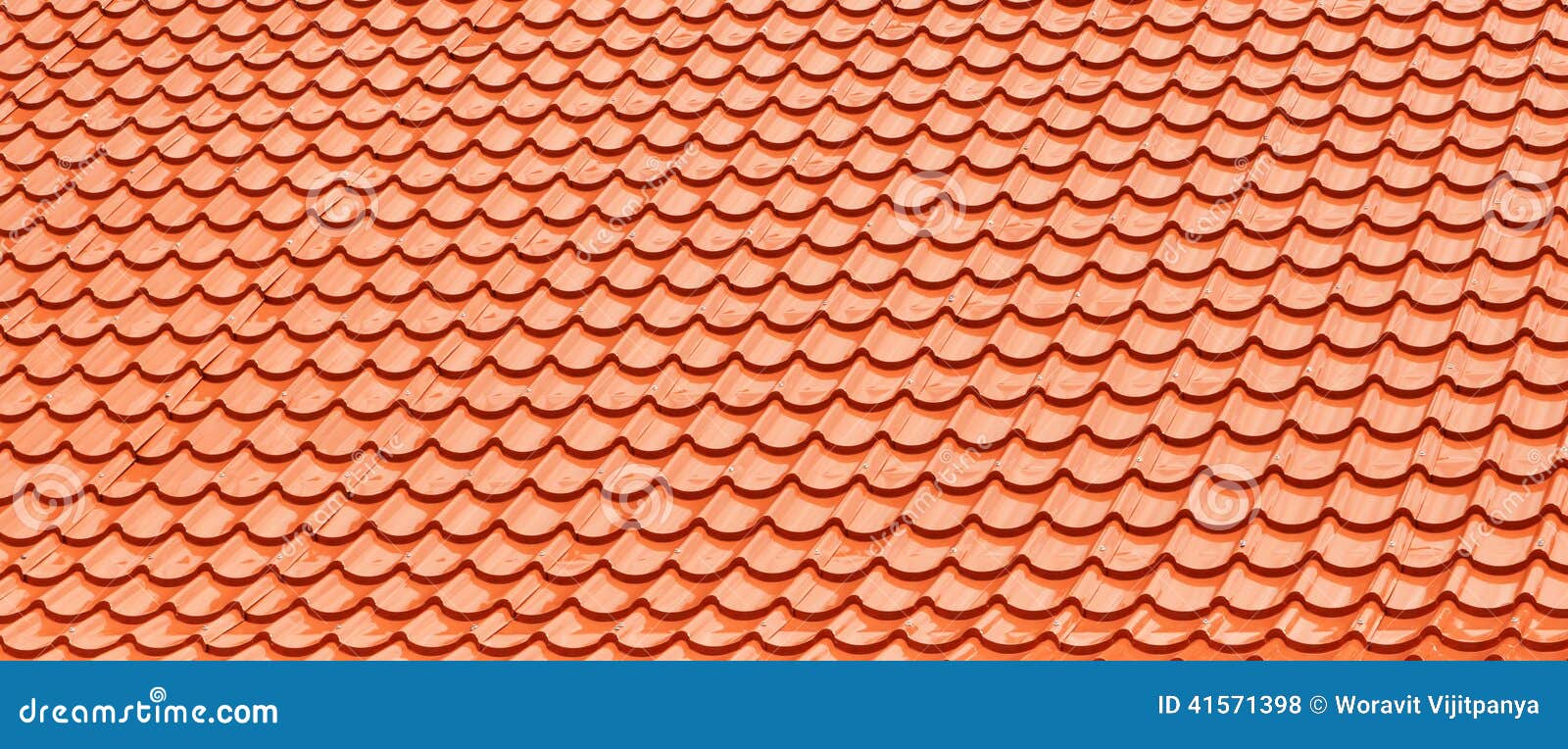 Orange Roof Tiles. stock photo. Image of design, estate - 41571398