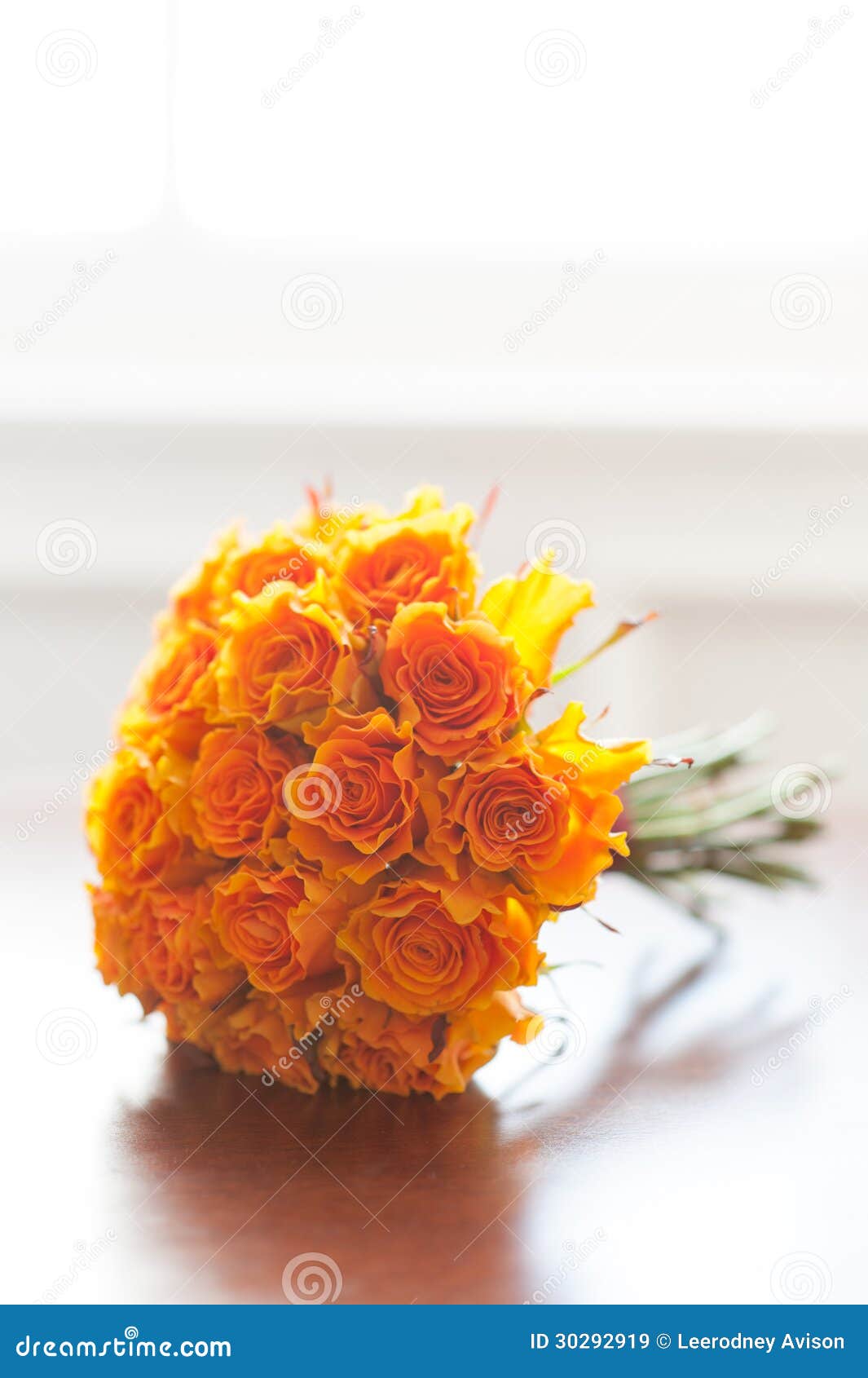 Orange wedding bouquet stock image. Image of roses, bridal - 30292919