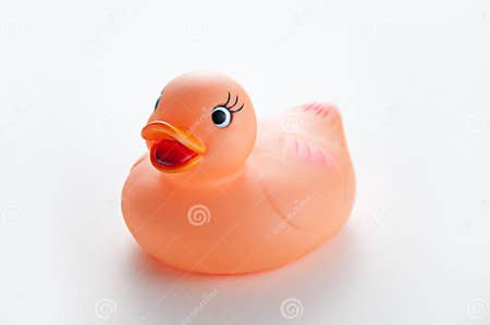 Orange Rubber Duck 2 stock image. Image of orange, plastic - 39452535