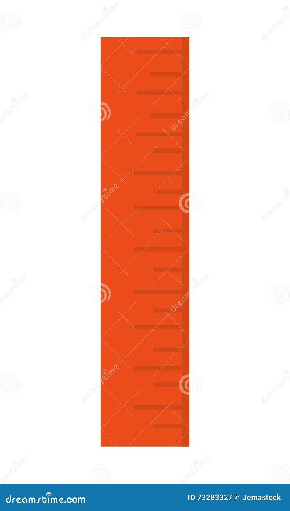 Orange Ruler Icon , Illustration Stock Illustration - Illustration of ...