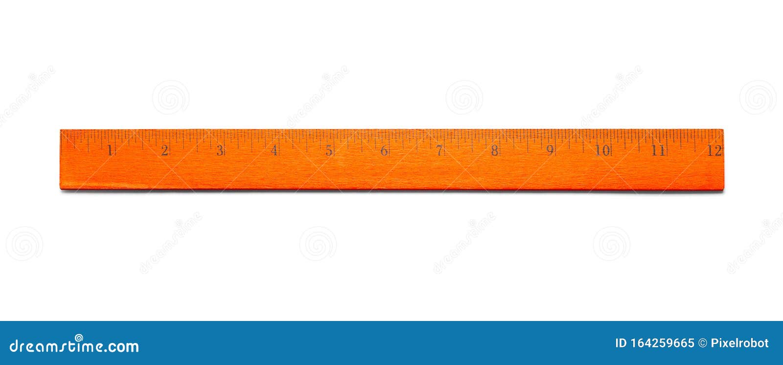 Orange Ruler stock image. Image of wood, inch, inches - 164259665