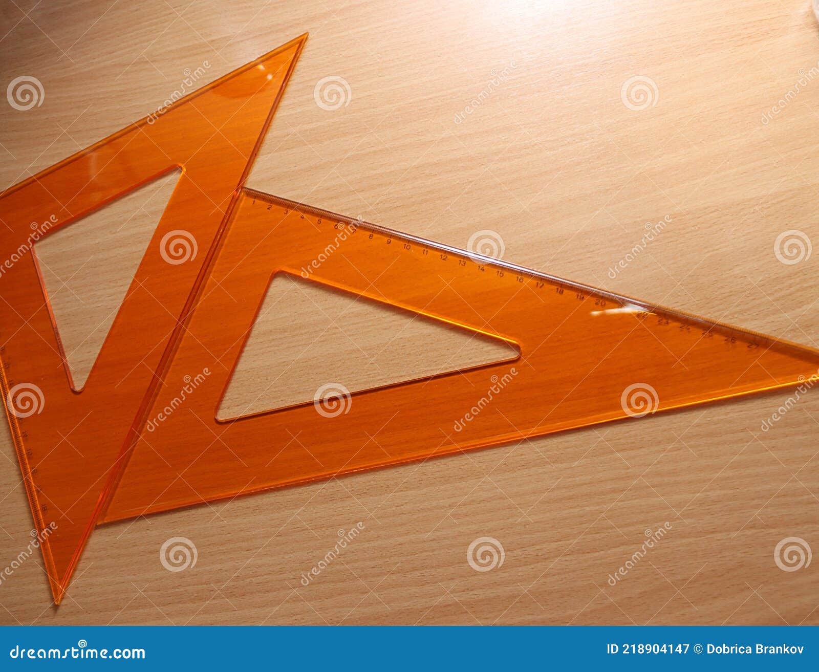 Orange Rulers on the Table.3 Stock Image - Image of architects, orange ...