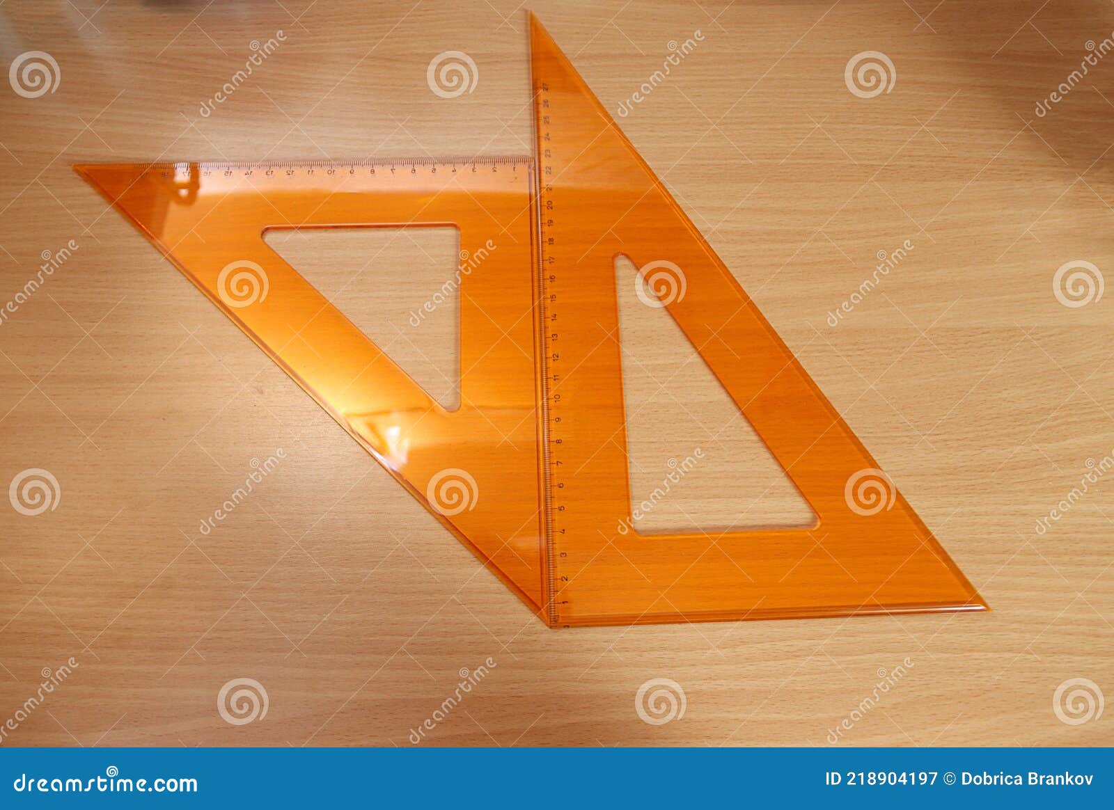Orange Rulers on the Table.6 Stock Image - Image of table6, tablenthey ...
