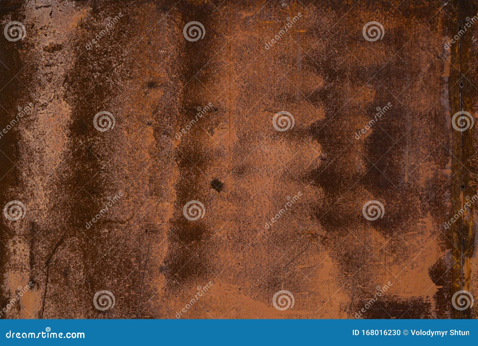 Orange Rust Corrosion Sheet Metal. Old Textured Piece of Iron for ...