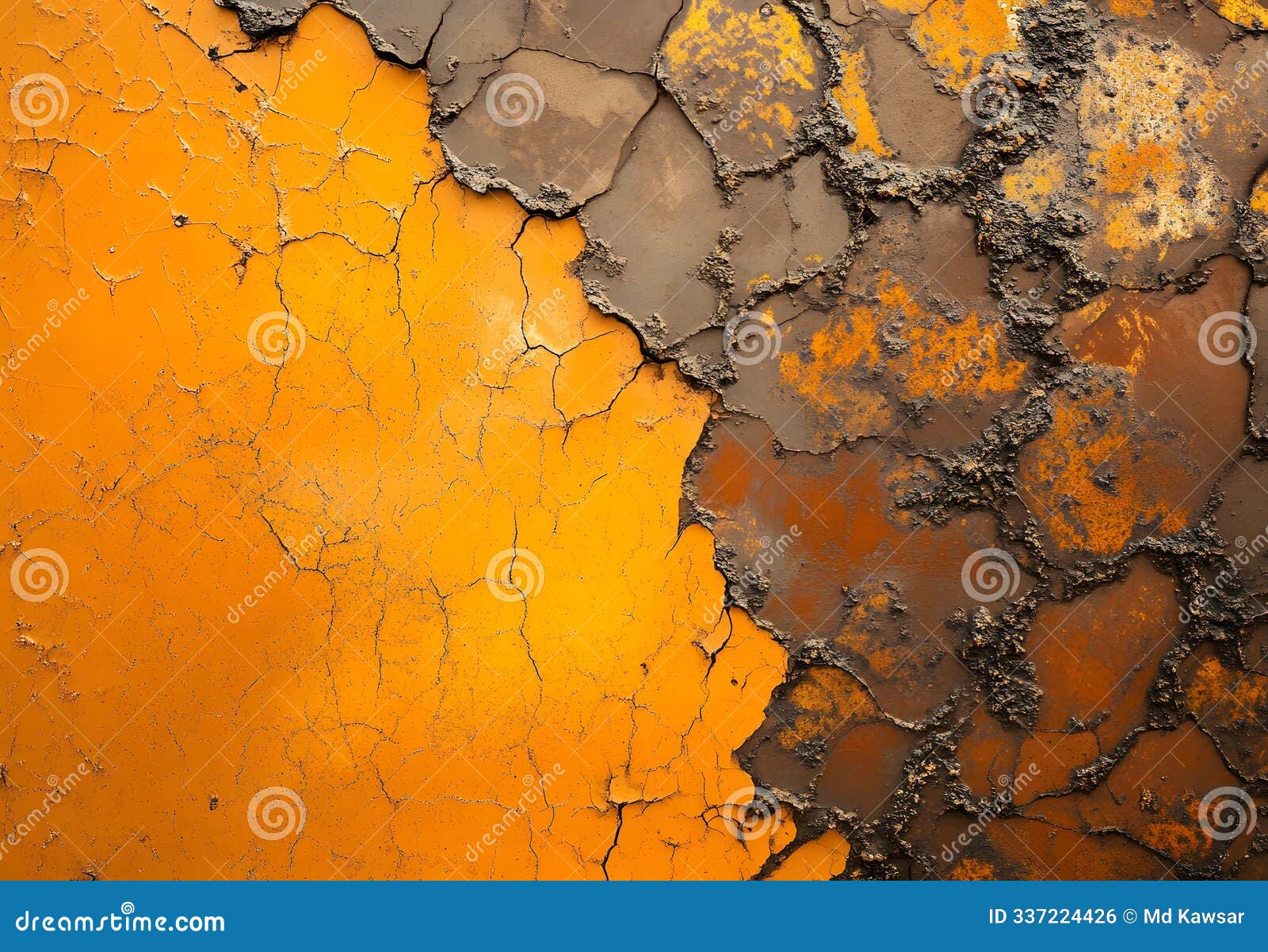 Orange Rust Texture Background - Aged Metal Look Stock Illustration ...