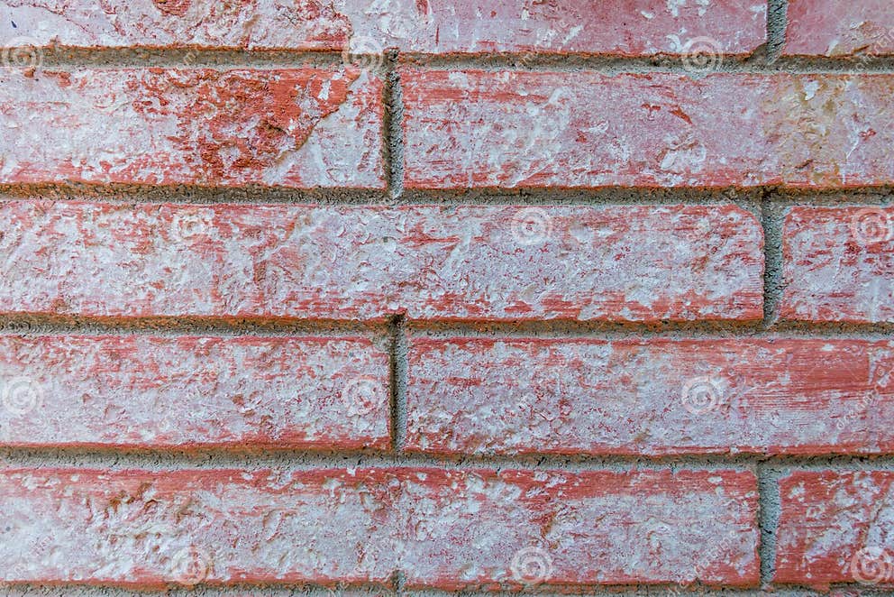 Orange Rustic Brick Wall Surface Texture. Stock Image - Image of stones ...