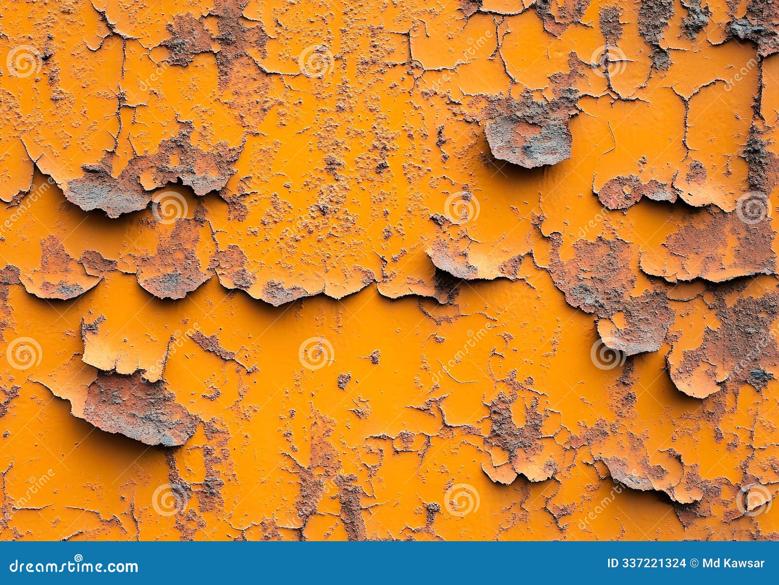 Orange Rusty Metal Texture Background Stock Illustration - Illustration ...